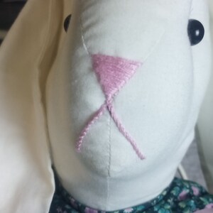 Vintage Hand Made 26 Inches Muslin Bunny Doll - Etsy