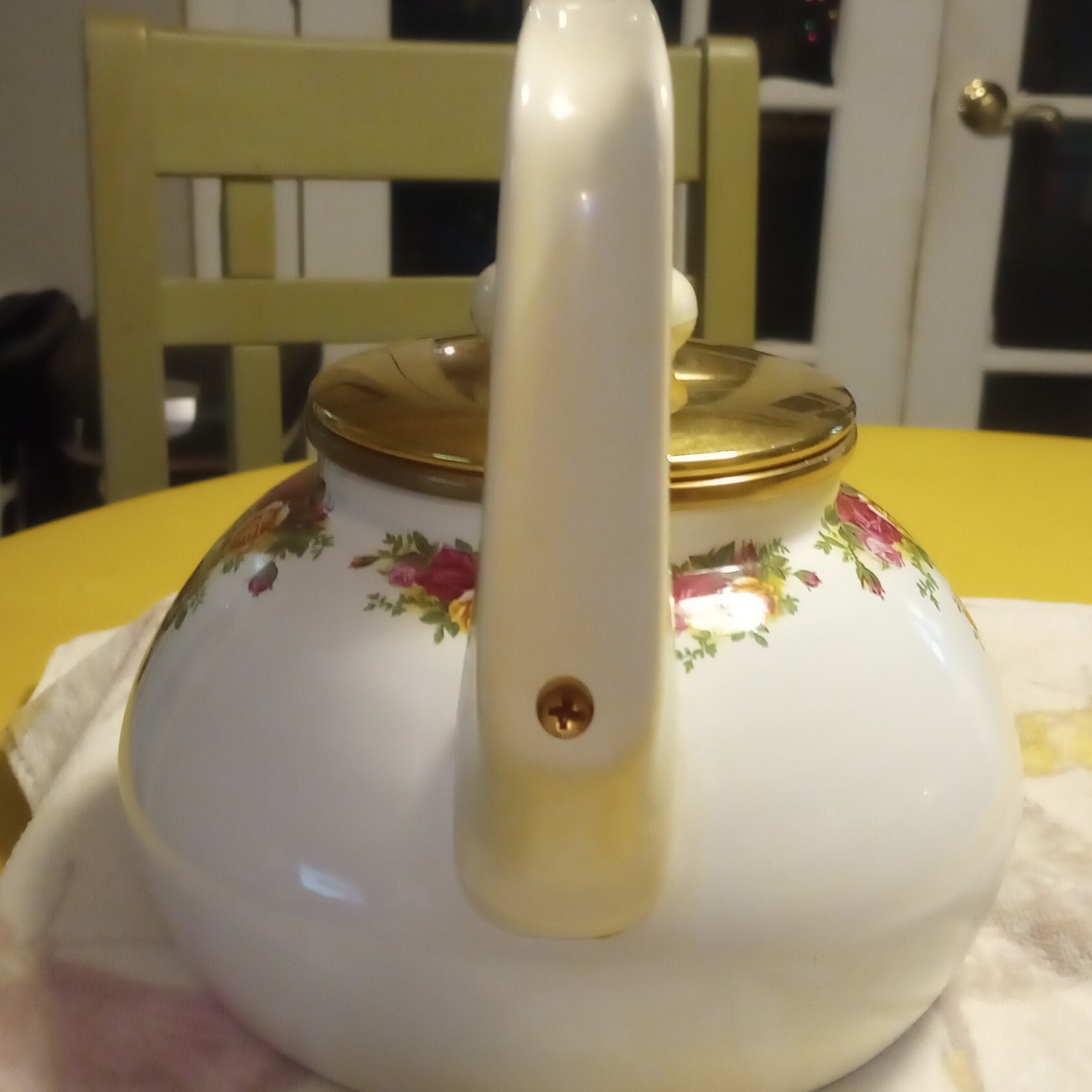2002 Royal Albert Country Roses Whistling Tea Kettle - Etsy