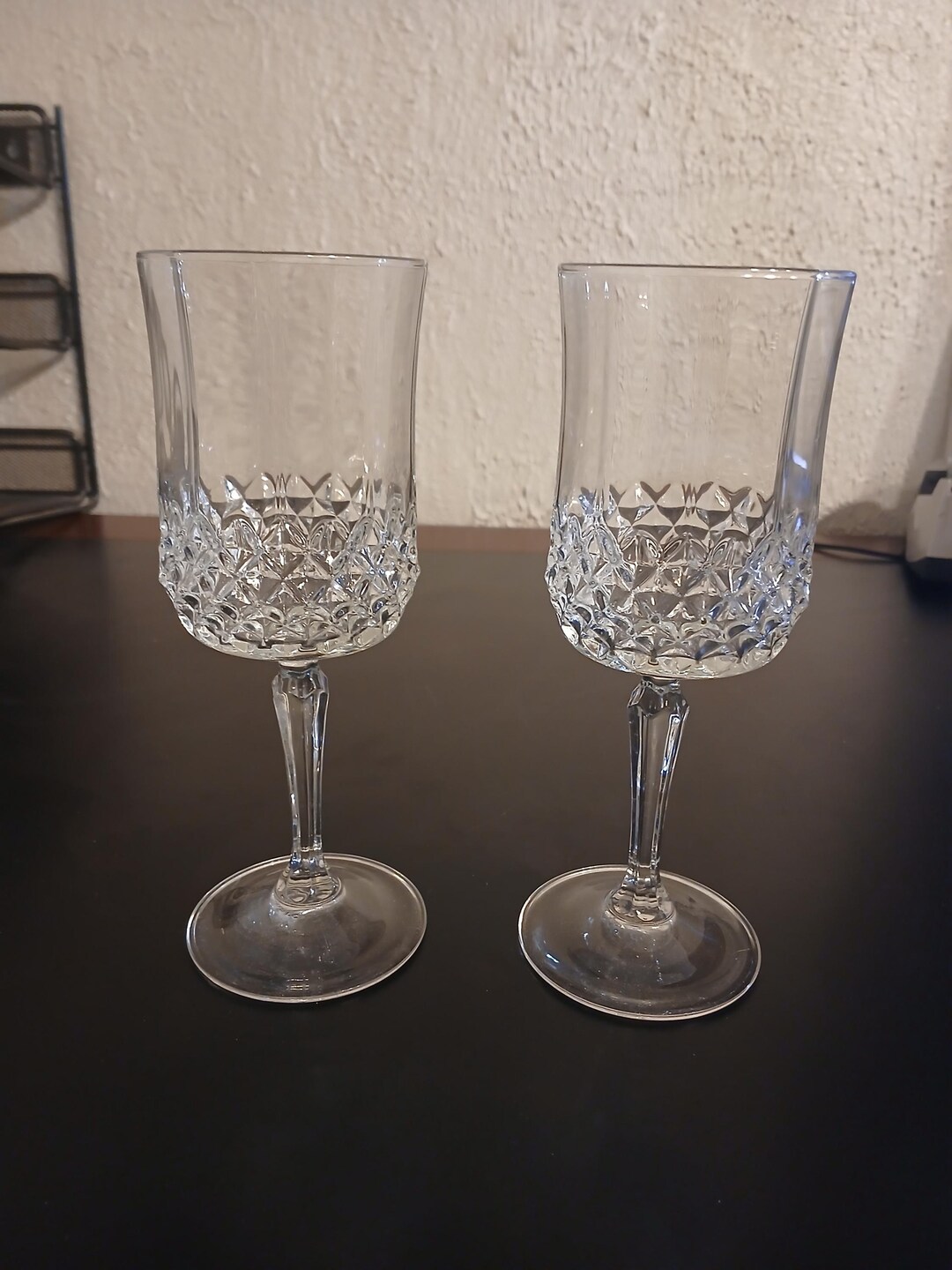 St.george Crystal USA Wine Glasses/goblets With Fancy Stems From the ...