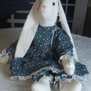 Vintage Hand Made 26 Inches Muslin Bunny Doll - Etsy
