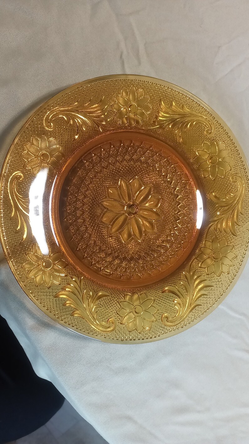 Amber Tiara Pieces Plate, Salad Plates, Bowls, Cups and Saucer, Dessert ...