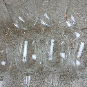 Vintage Clear Hexagon Stemmed Wine Glasses - Etsy
