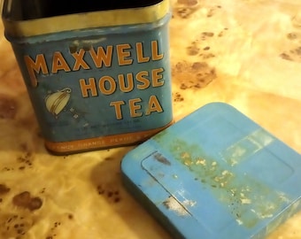 Amazing 1921 Maxwell House Coffee Tin Can Cheek Neal Coffee Company ...