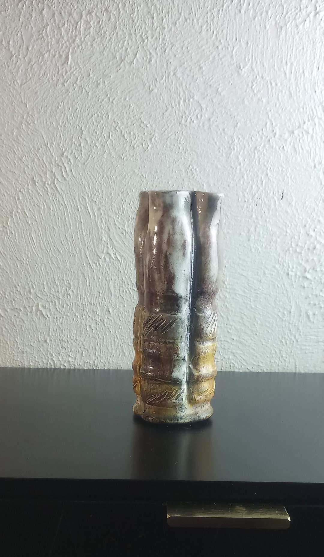 Beautiful Rare Clay and Stone Hand Carved Vase - Etsy