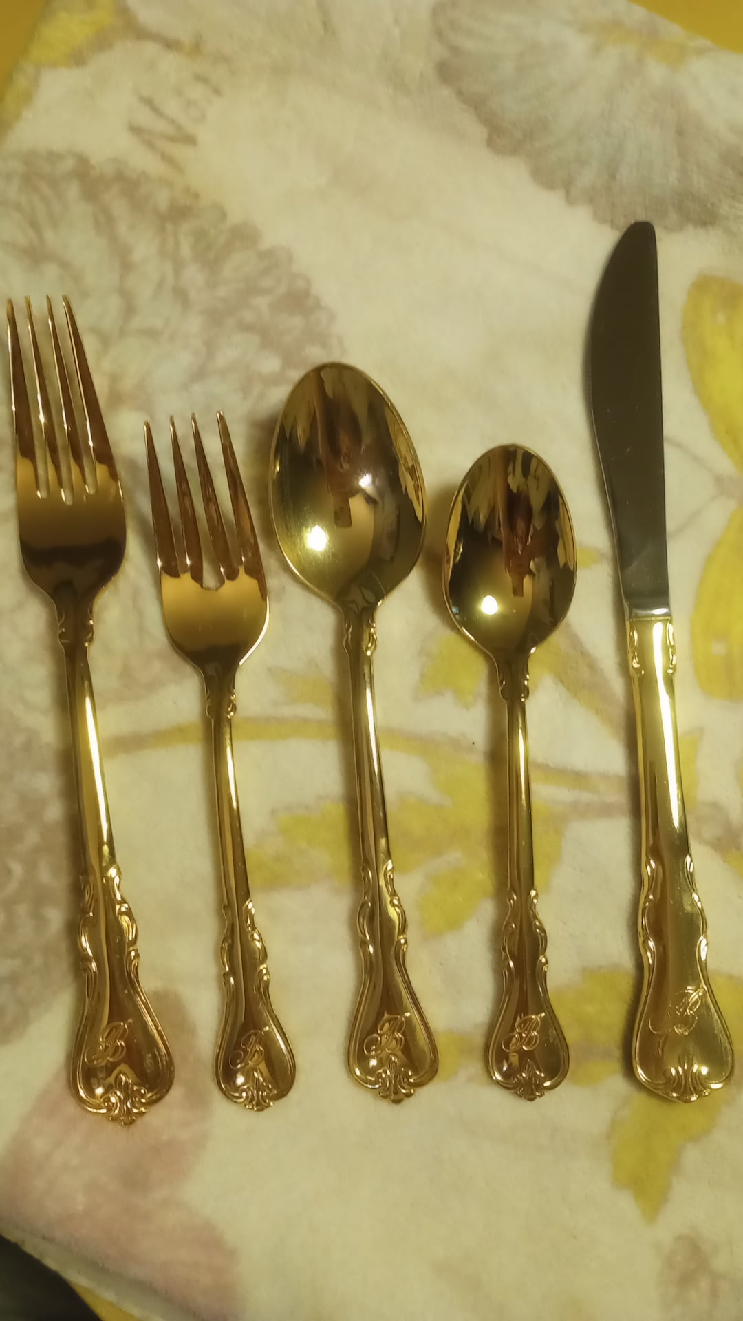 Cambridge Stainless Gold Silverware - Etsy