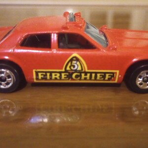 Vintage 1977 Hot Wheels Fire Chief Car - Etsy