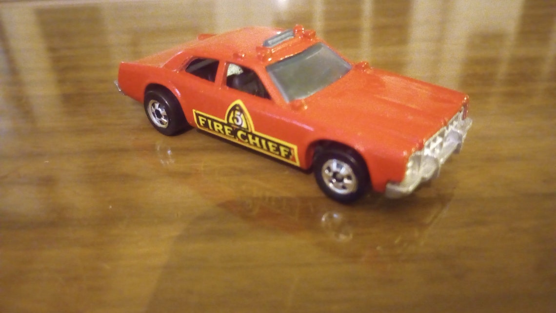 Vintage 1977 Hot Wheels Fire Chief Car - Etsy