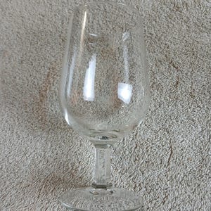 Vintage Clear Hexagon Stemmed Wine Glasses - Etsy