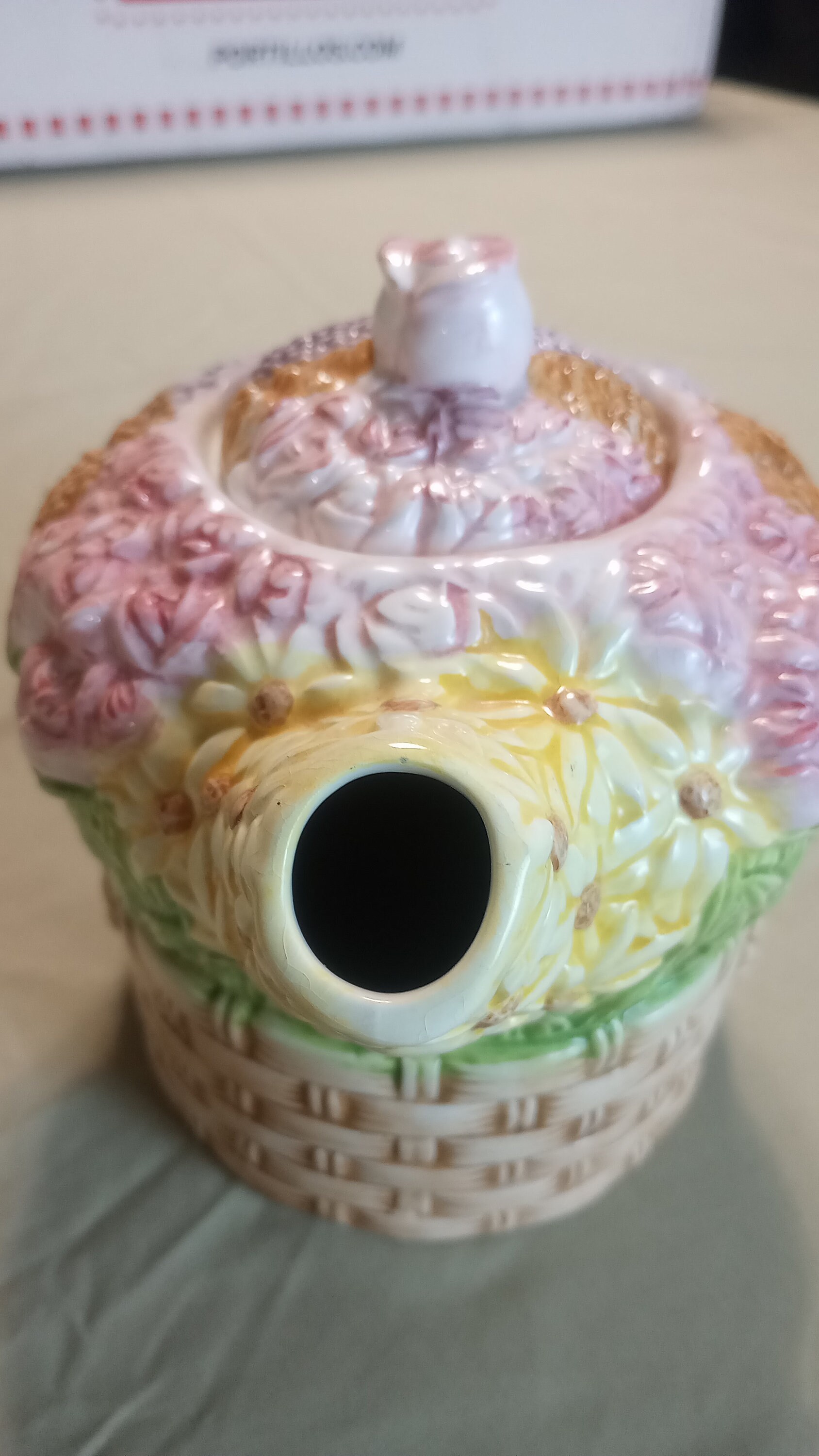 Vintage CBK LTD Basket Teapot - Etsy