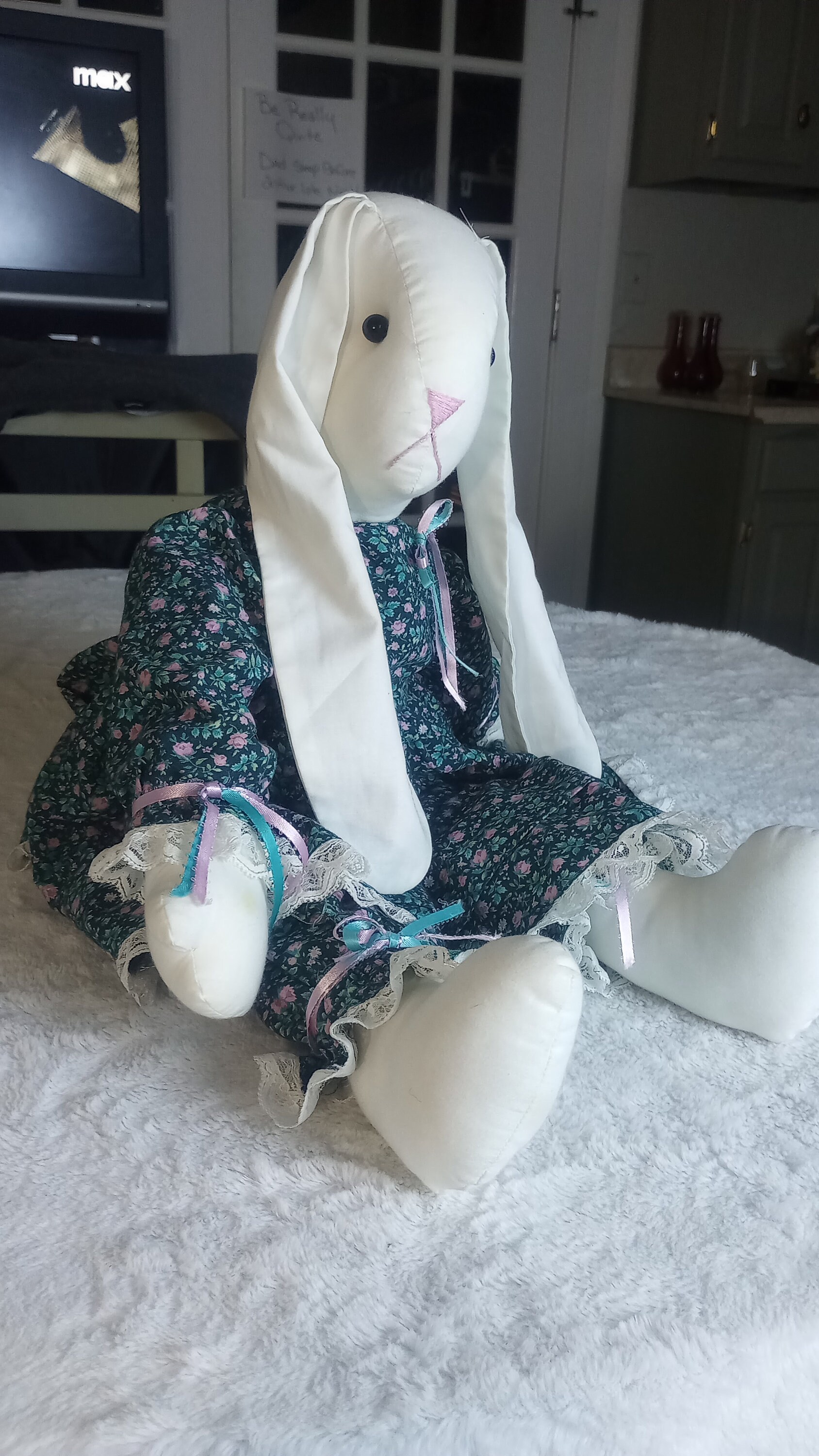 Vintage Hand Made 26 Inches Muslin Bunny Doll - Etsy