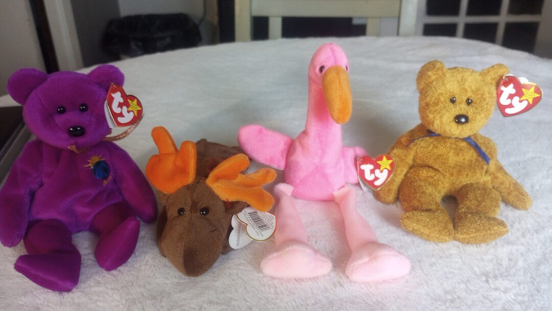 Millennium, Pinky, Fuzz and Chocolate 1990's Beanie Baby - Etsy