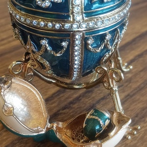 Faberge Egg With Gold Stand - Etsy