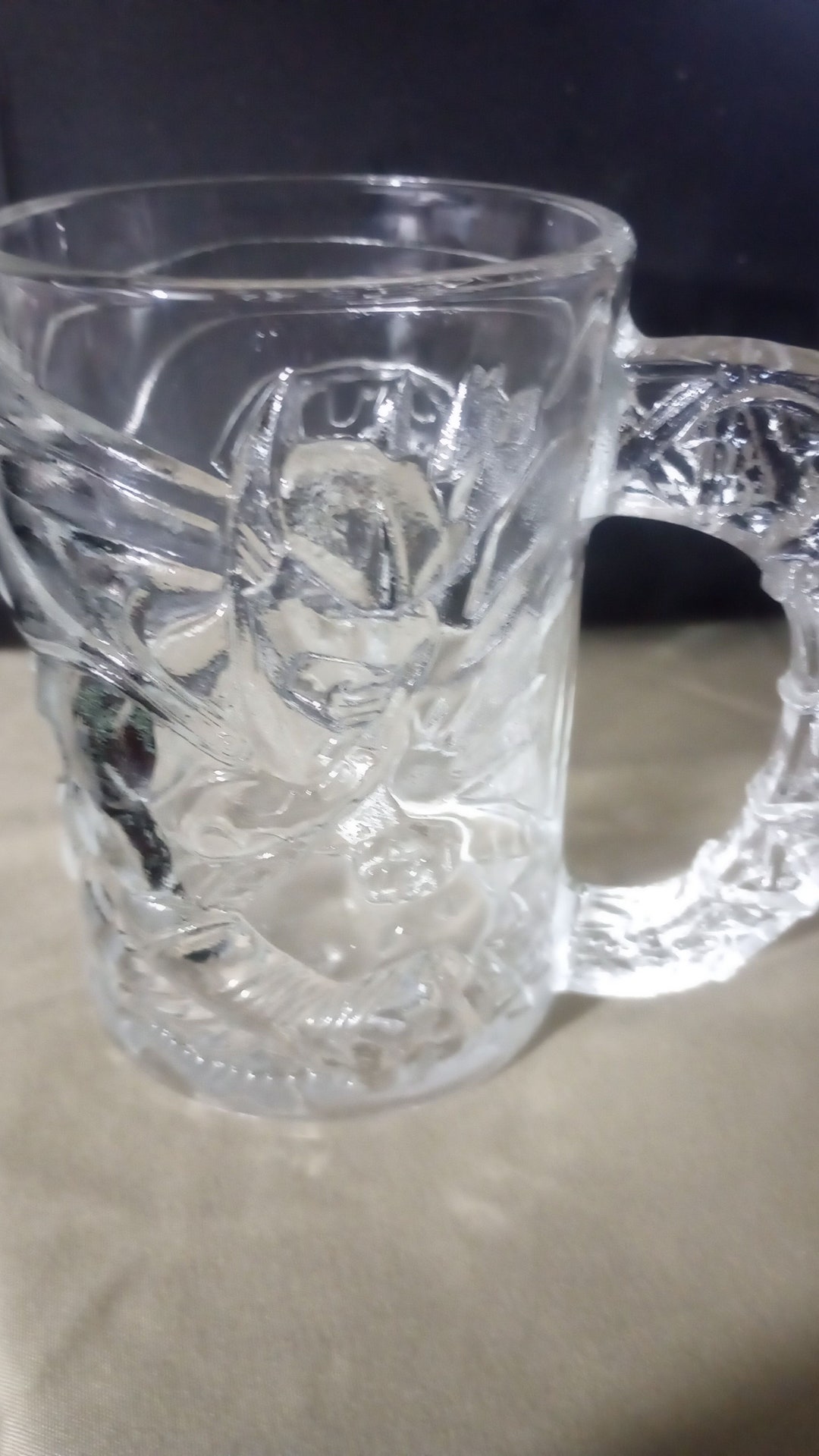 The Batman Series "the Riddler" 1980's Glass Cup - Etsy