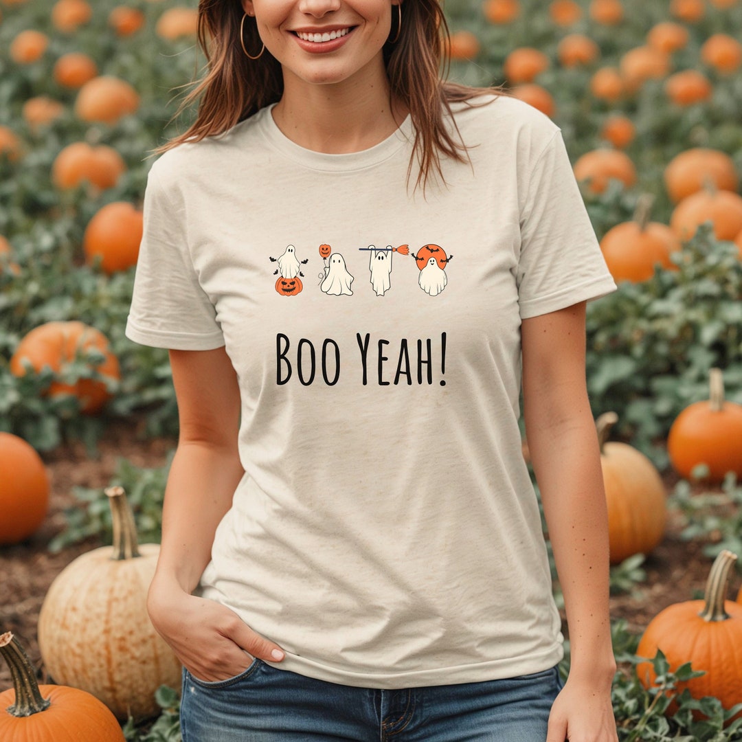 Boo Yeah T-shirt, Boo Yeah Shirt, Boo Yeah Tee, Halloween Boo Shirt ...