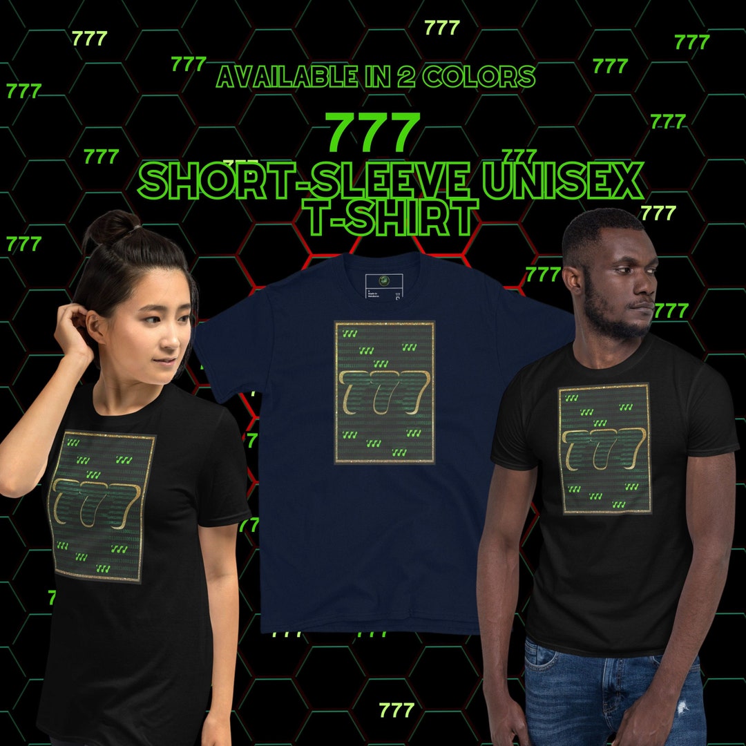 777 T-shirt, Lucky Number 7, Angel Number 777, Loa Clothing,short ...