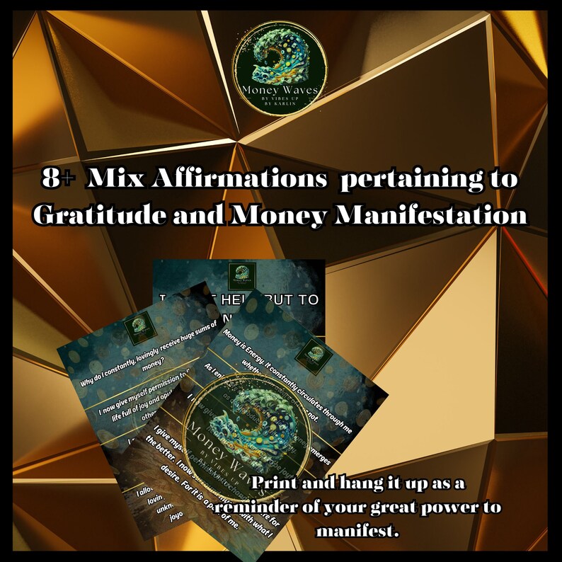 Money Affirmations,words of Encouragement, Gratitude Journal,money ...