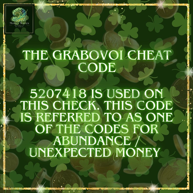 Lucky Check,green Checks, Chèques, Manifestation Checks, Abundance ...