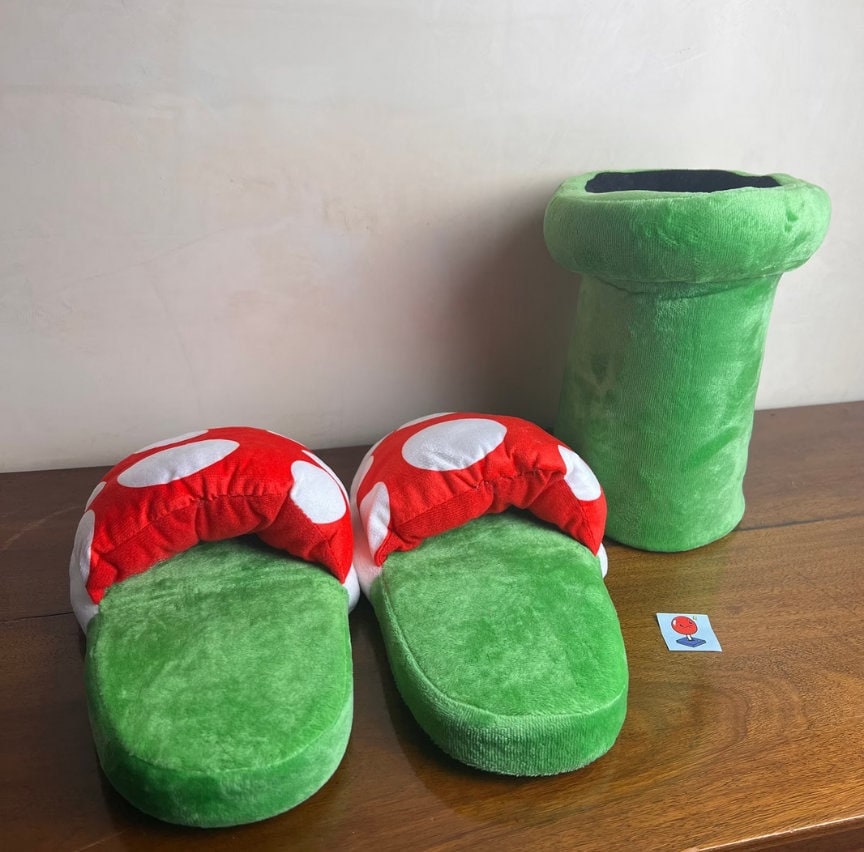 Piranha Plant Slippers Super Mario Slippers - Etsy