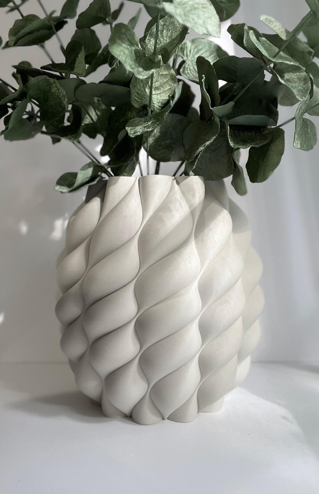 NODO: Off-white Vase | Modern & Minimalist for Dried Flowers ...