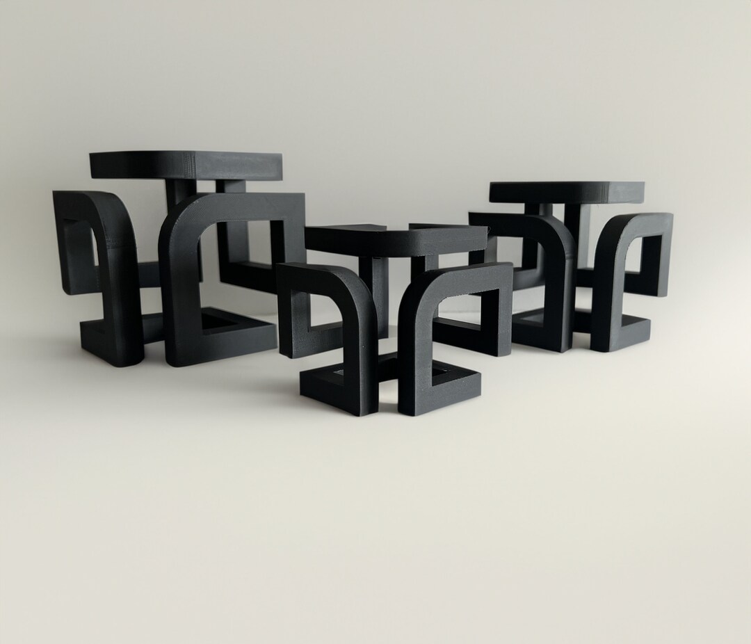 Tricube 3D Printed Elegant Home Decor Set of 3 - Etsy