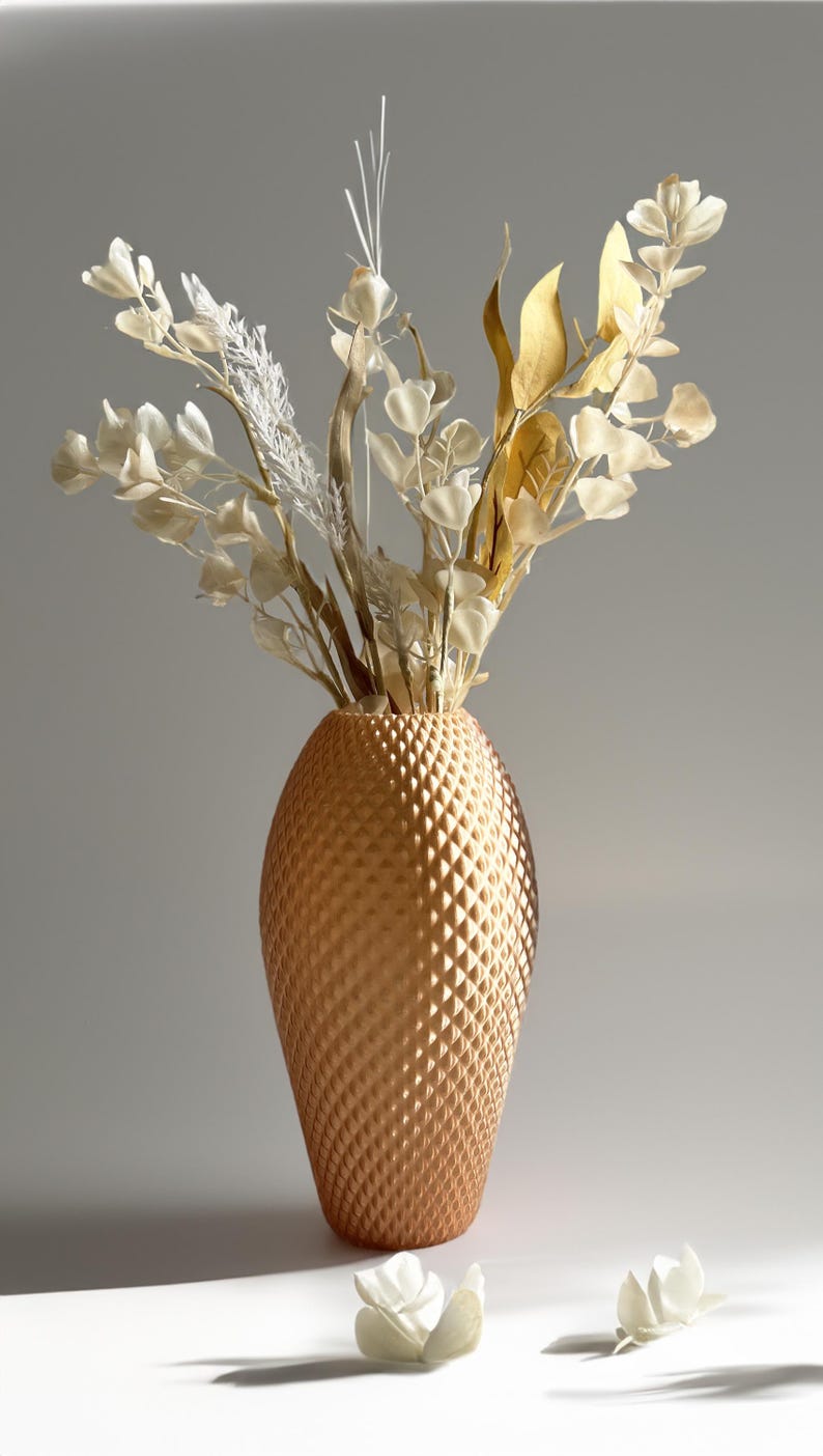 VENUS Vase Translucent Decorative Vase Dried Flowers, Modern and ...