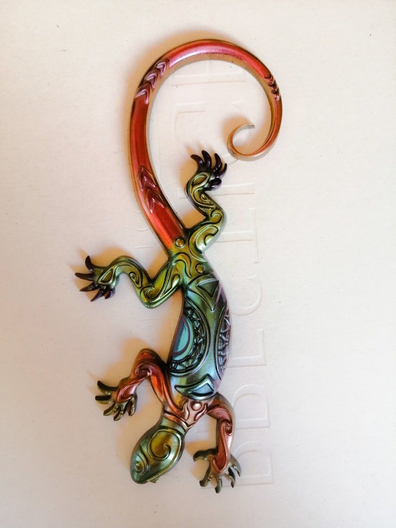 Resin Gecko, Resin Lizard, Resin Wall Decor - Etsy