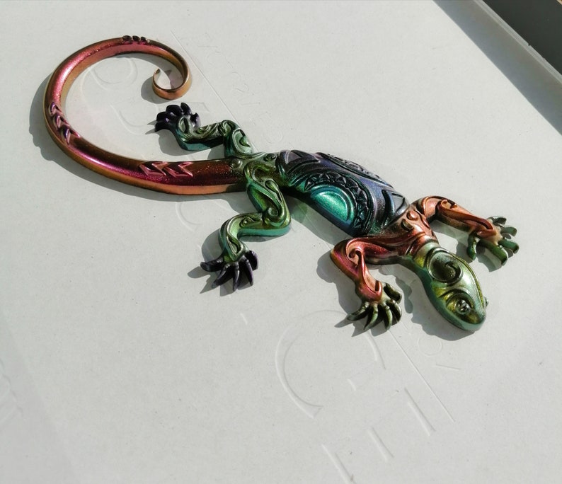 Resin Gecko, Resin Lizard, Resin Wall Decor - Etsy