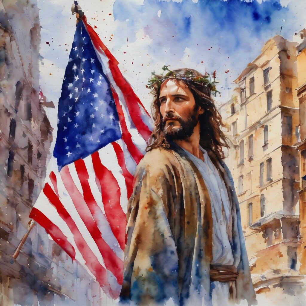 Jesus American Flag Png Jesus Png American Flag Png 4th of - Etsy