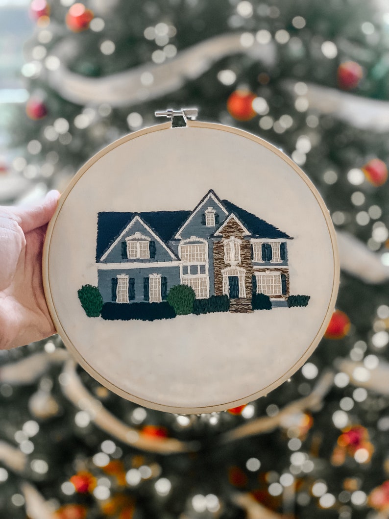 Custom Hand Embroidered Home - Etsy