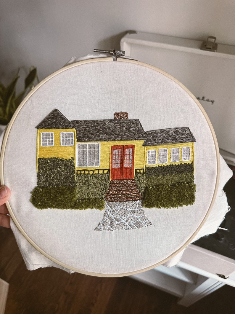 Custom Hand Embroidered Home - Etsy
