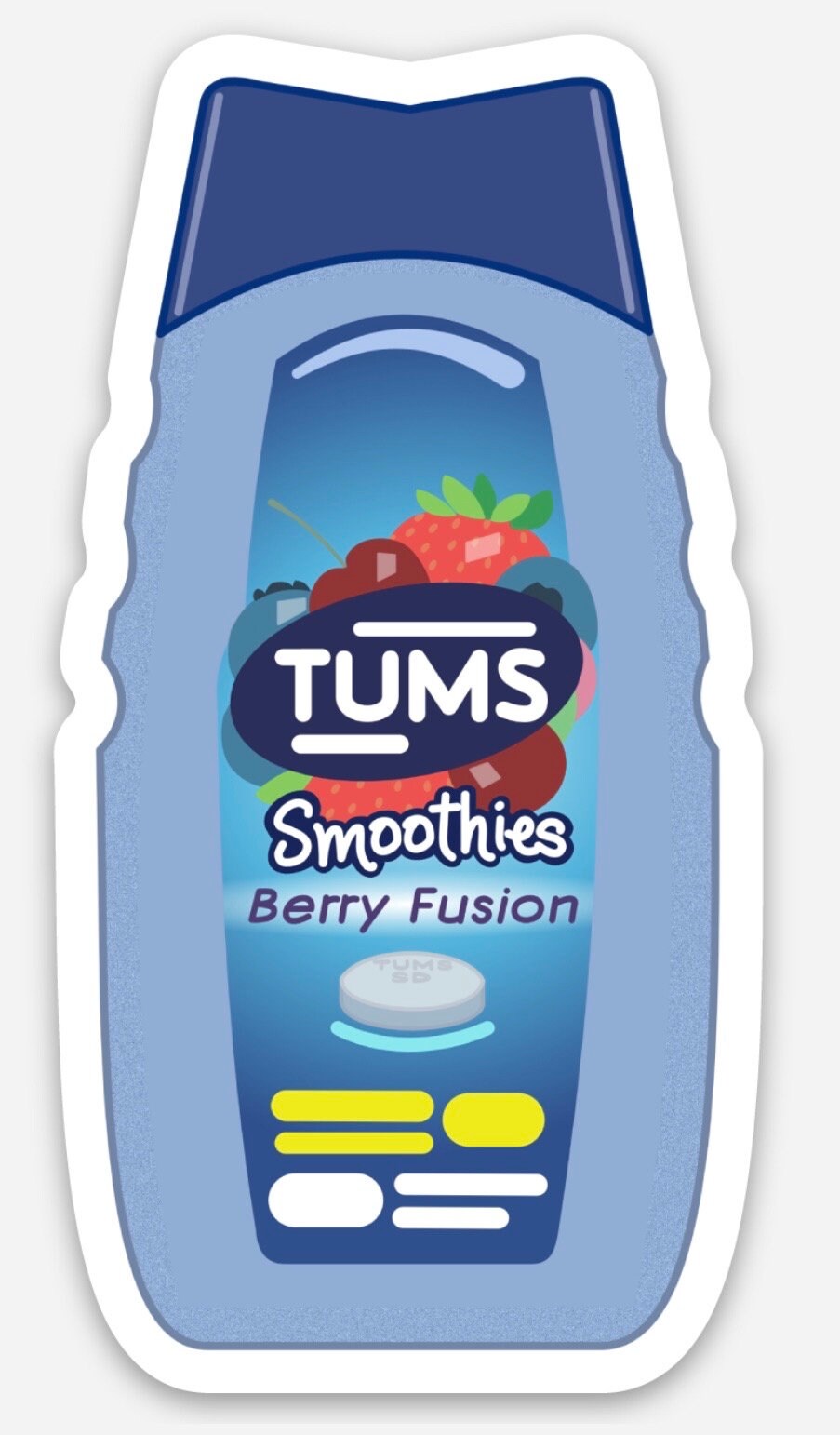 Tums Vinyl Sticker - Etsy