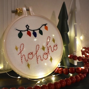 Christmas Lights- Hand Embroidery Pattern - Etsy