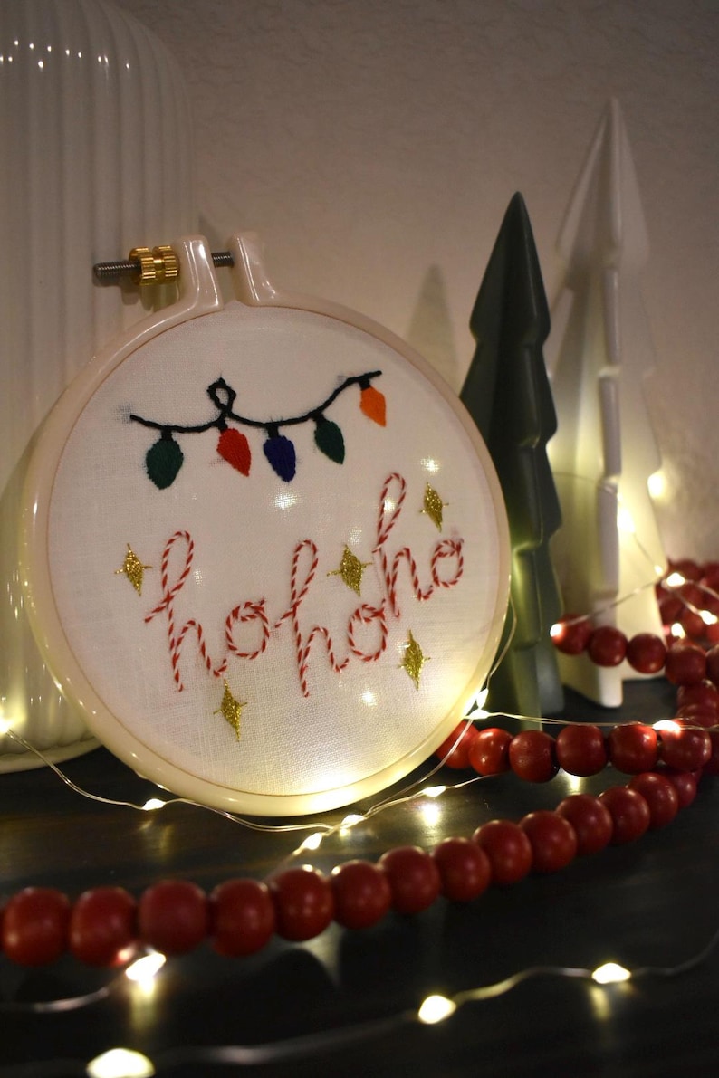 Christmas Lights- Hand Embroidery Pattern - Etsy