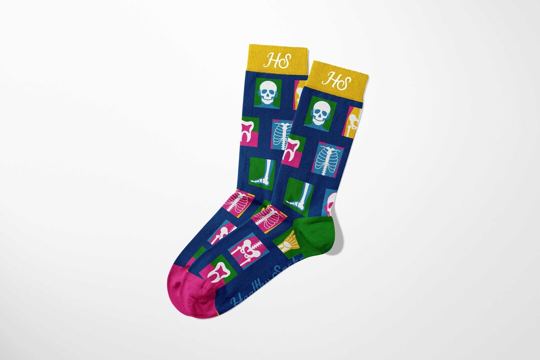 X-ray Socks – Medical Socks With X-ray Print for Radiologists, Medical ...