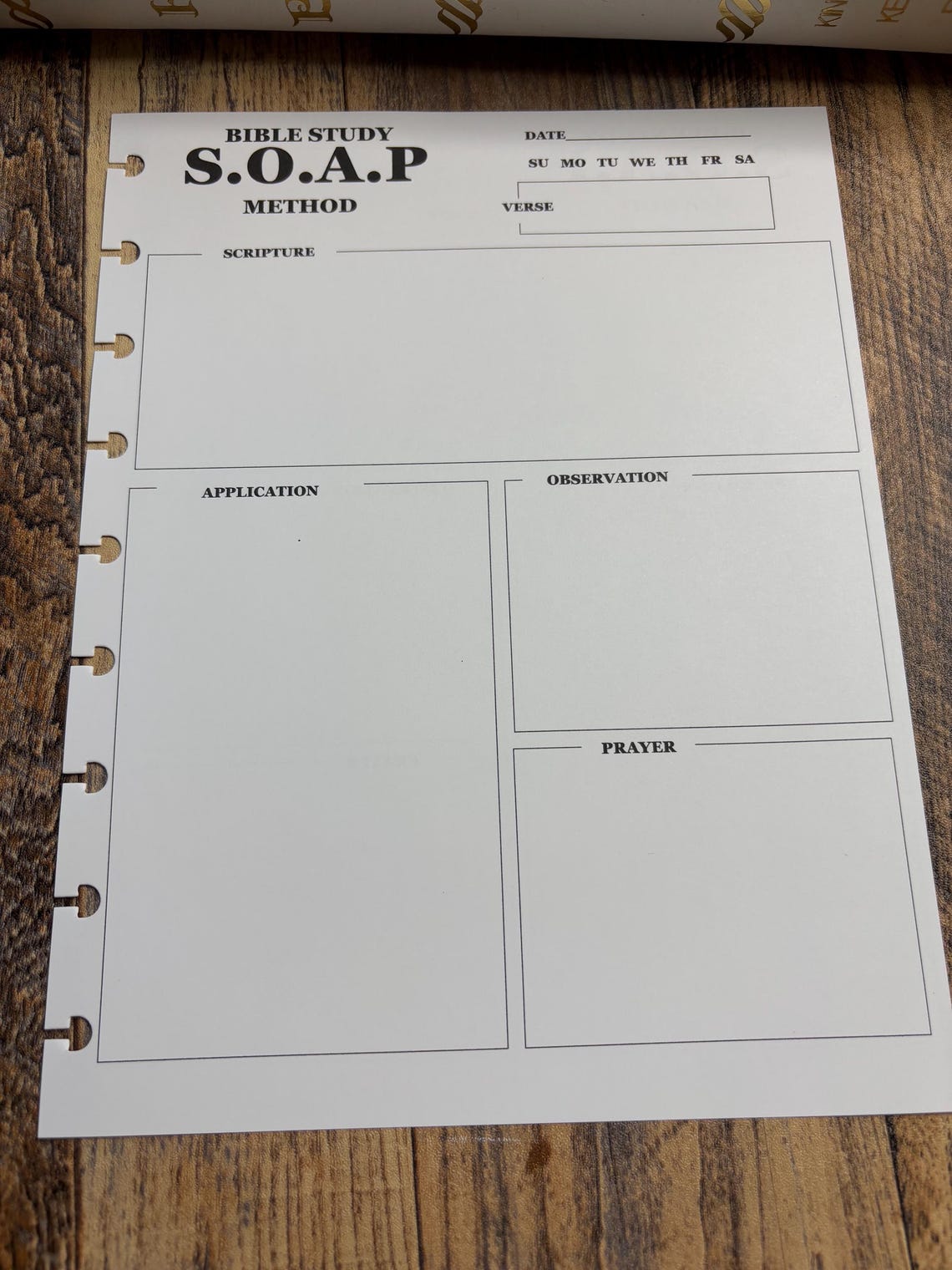 SOAP Bible Study, Printable Bible Study, SOAP Method Bible Verse ...