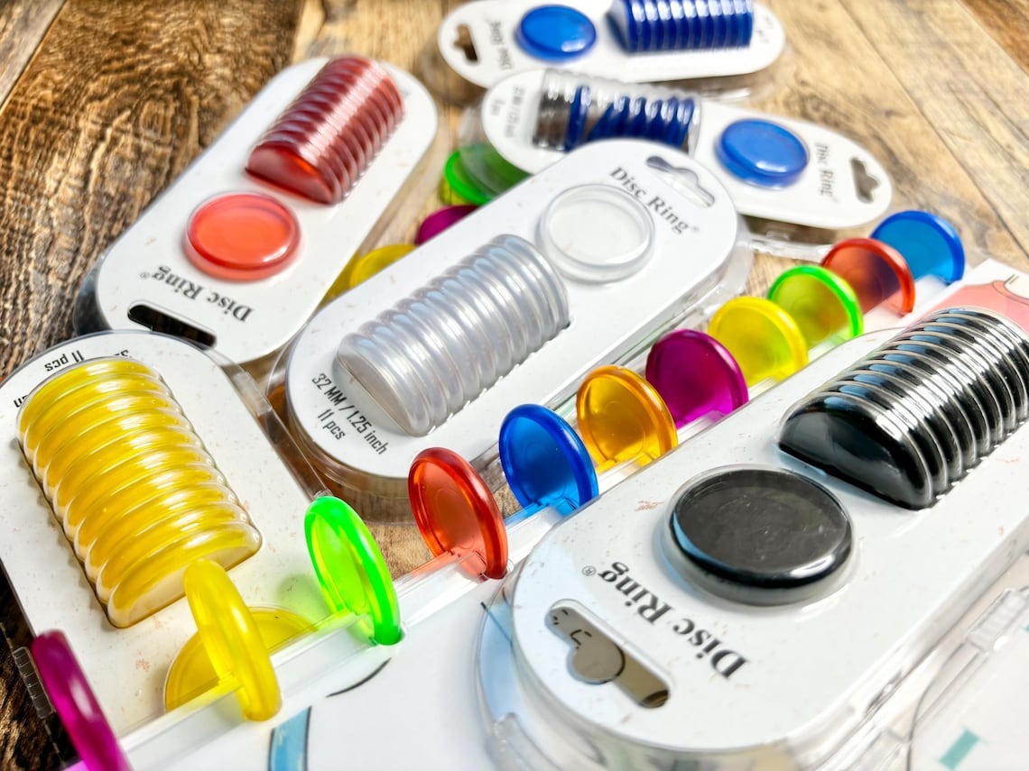 Color Binding Discs | Discbound Binding Discs | Plastic Happy Planner ...