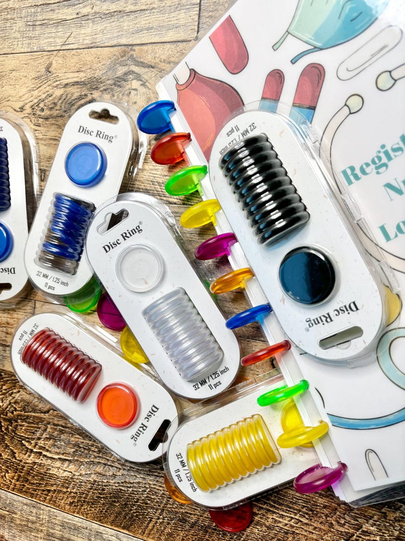 Color Binding Discs | Discbound Binding Discs | Plastic Happy Planner ...