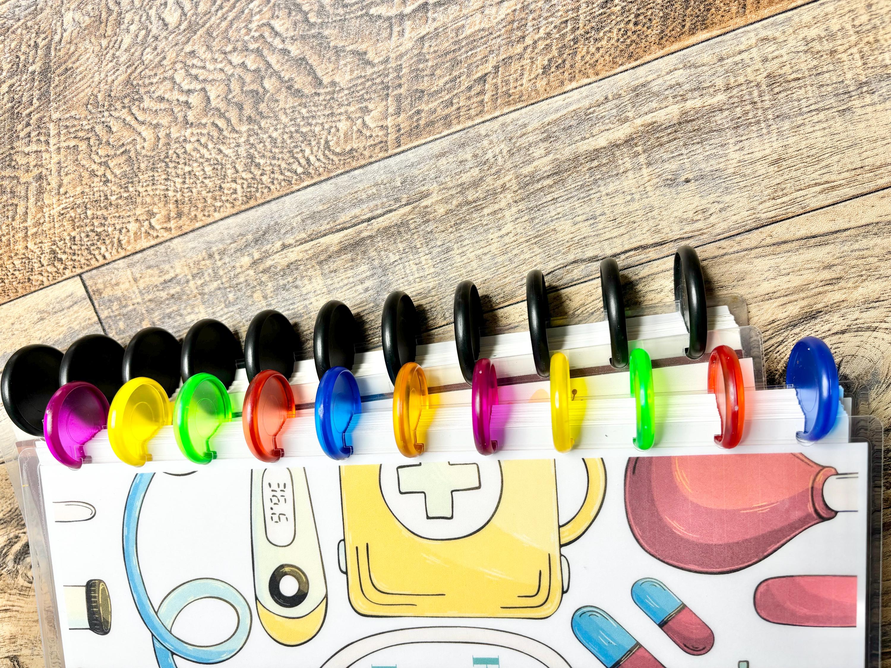 Color Binding Discs | Discbound Binding Discs | Plastic Happy Planner ...