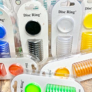 Color Binding Discs | Discbound Binding Discs | Plastic Happy Planner ...