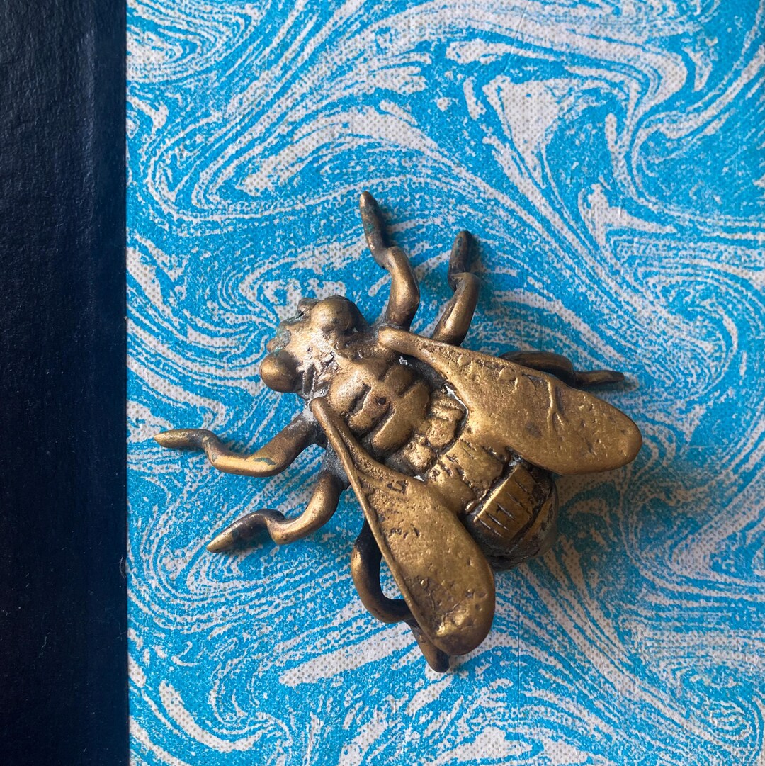 Vintage Brass Bug Insect Figurine - Etsy