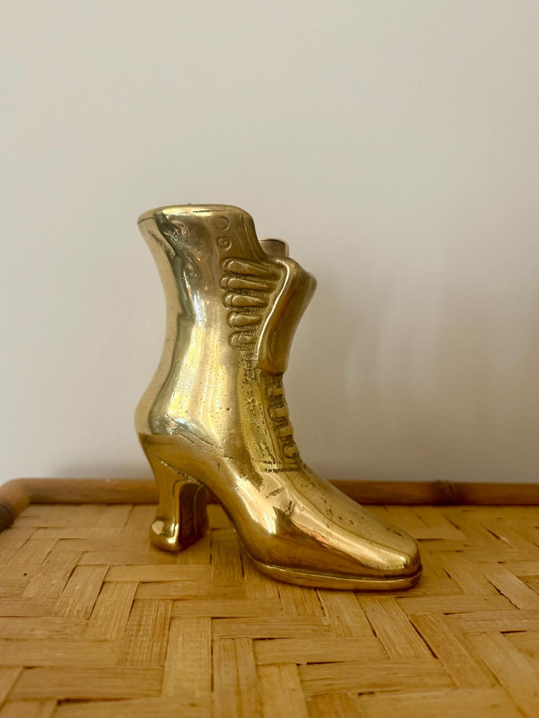 Vintage Brass Victorian Boot 6 Figurine bud Vase, Pen Holder - Etsy