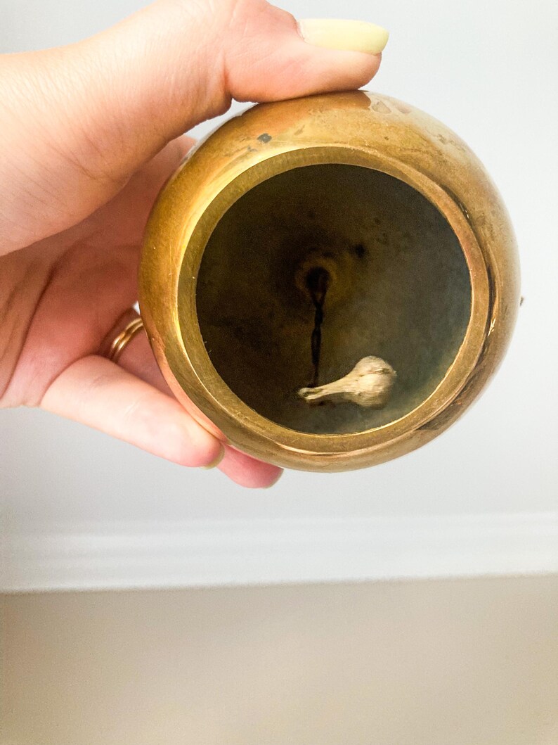 Vintage Brass Apple Bell - Etsy