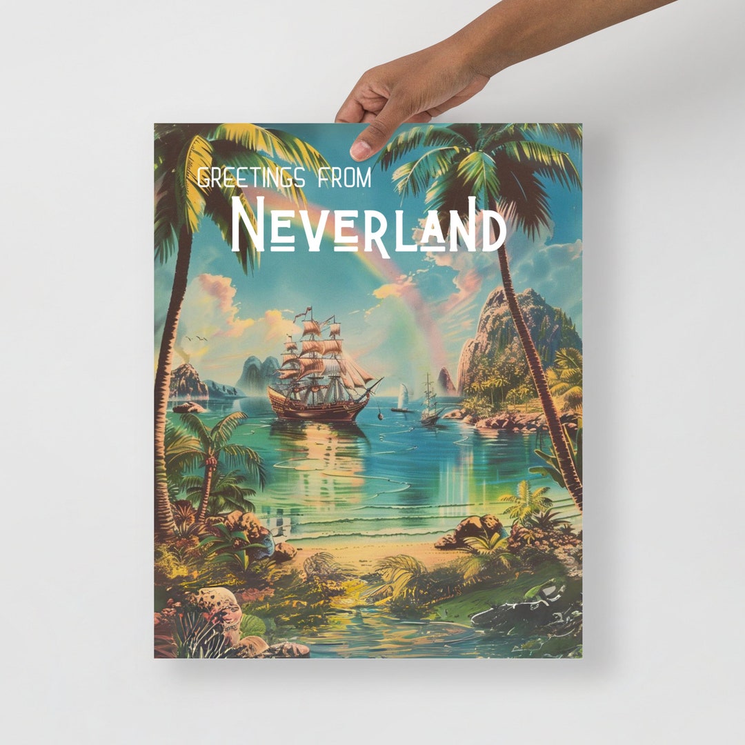 Greetings From Neverland - Peter Pan Fantasy Art - J.M. Barrie - Wendy ...