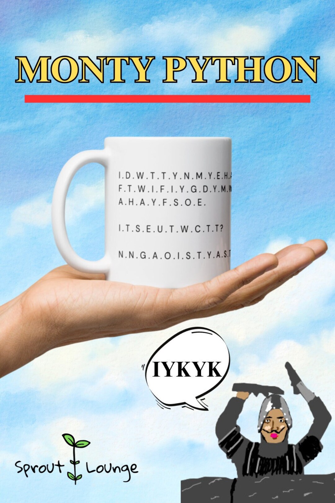 Monty Python and the Holy Grail - White Mug - Frenchman I Don't Wanna ...