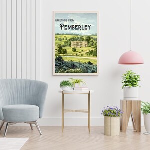Greetings From Pemberley Landscape Digital Download Poster | Pride and ...