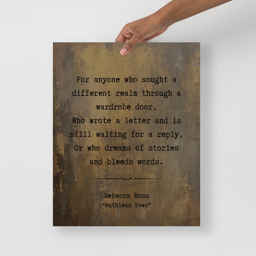 Ruthless Vows Dedication Quote - Divine Rivals - Rebecca Ross - Iris ...