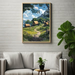 Greetings From Berk - How to Train Your Dragon Digital Poster - Hiccup ...