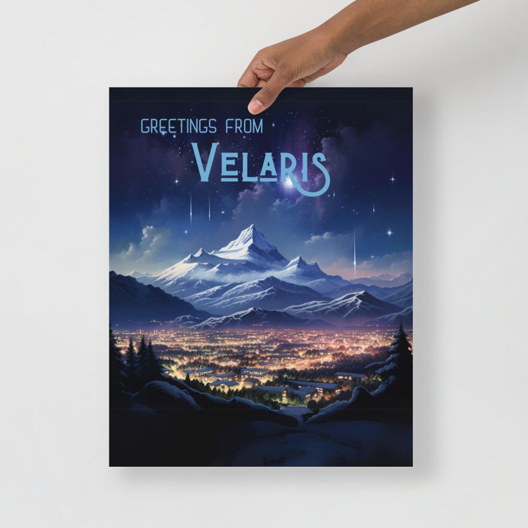 Greetings From Velaris - ACOTAR Poster - Sarah J Maas - SJM - Maasverse ...