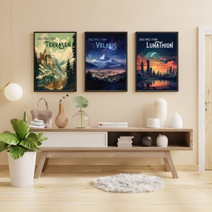 Greetings From Terrasen, Velaris, & Lunathion Maasverse Trio Digital ...