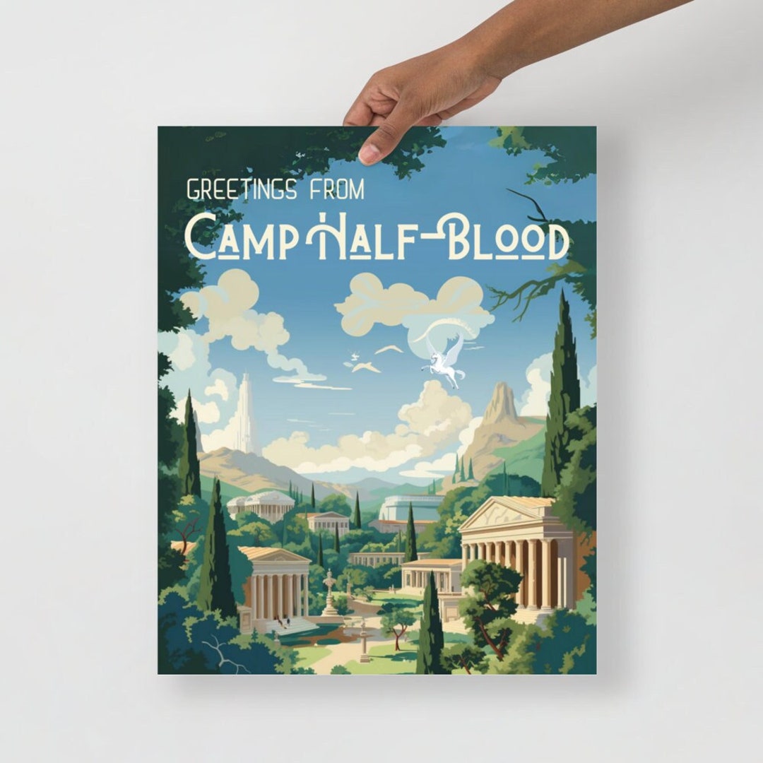 Greetings From Camp Half-blood Poster - Percy Jackson - Etsy
